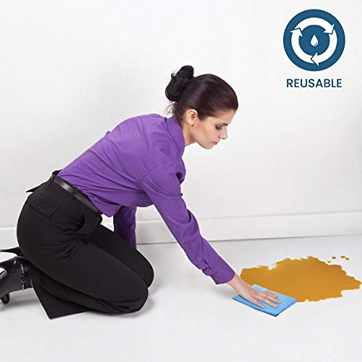 SCRUBIT Reusable Handy Wipes – Cleaning Cloth for House and Office - Dish Cloths for Washing Dishes - Multi Purpose Cleaning Towels (12 x 20 in) 24 Pack