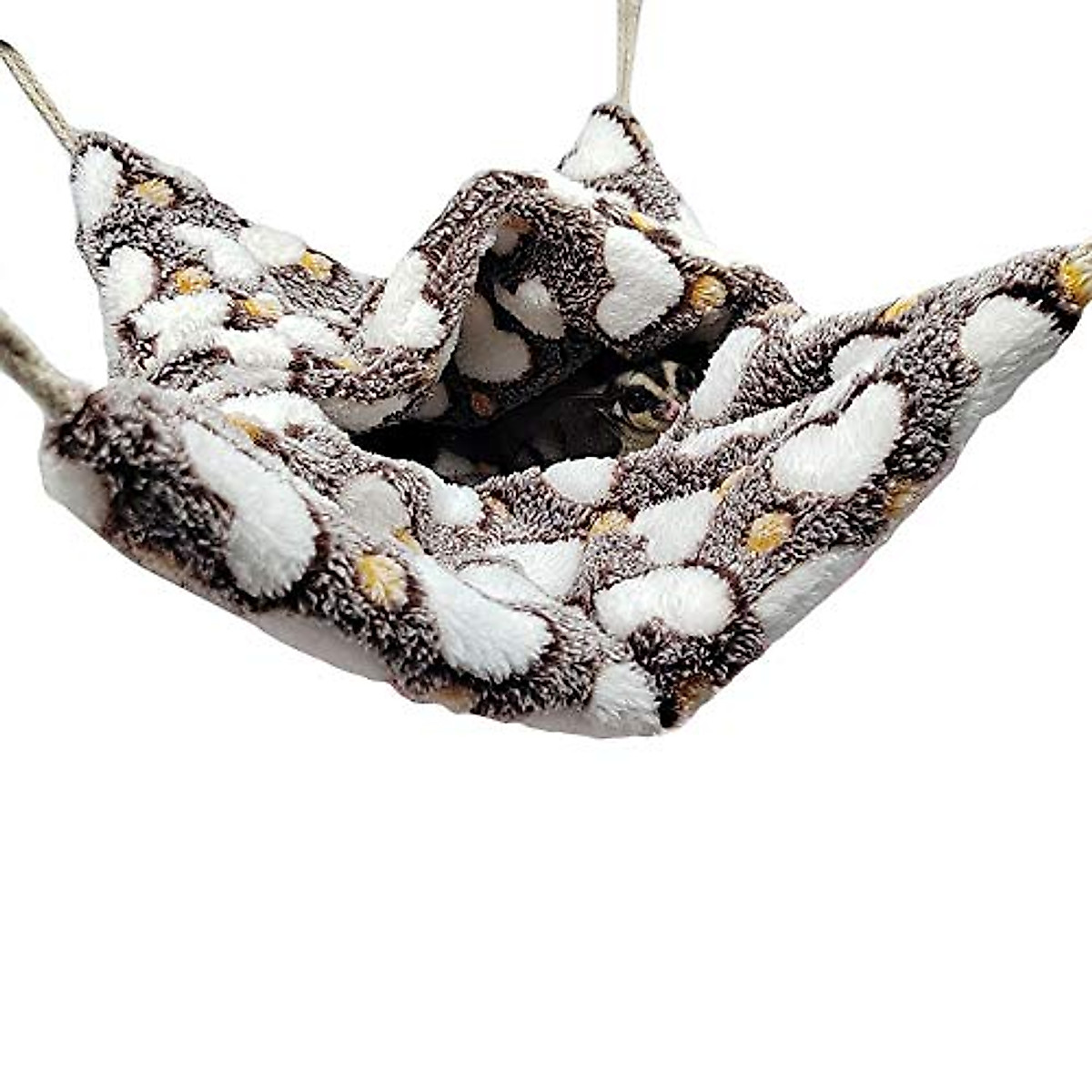 Oncpcare Envelope Shape Small Pet Hanging Nap Sack Sleep Bag Bed, Sugar Glider Cage Hammock, Guinea Pig Cage Accessories Bedding for Critter