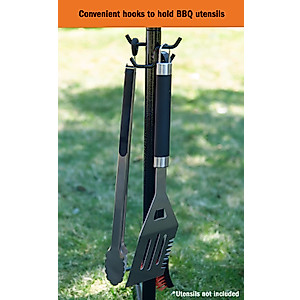 Authentik BuzzyGrill Camping Grill Features Stainless Steel Grate and Includes Cast Iron Cookware Hook Attachment