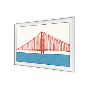 SAMSUNG 55-inch The Frame Customizable Bezel Modern White (VG-SCFA55WTBZA, 2021 Model)