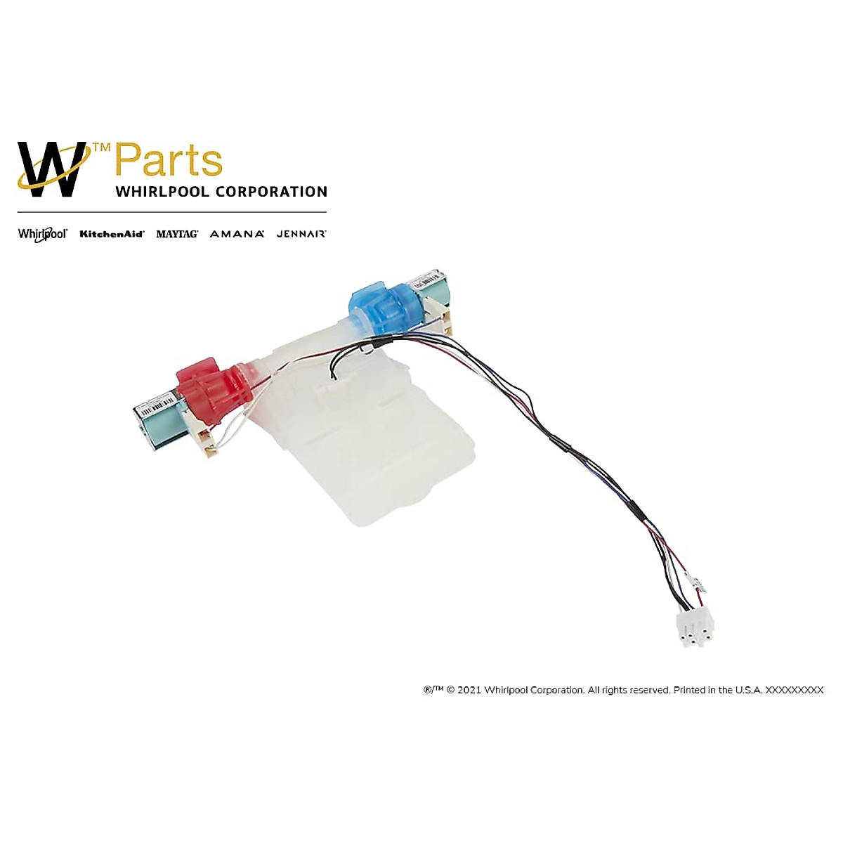 Whirlpool W11210459 Washer Water Inlet Valve, White