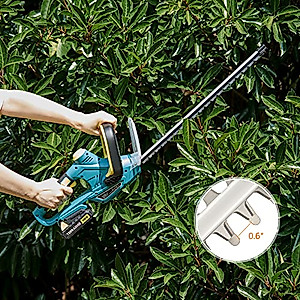 TERRADISE Cordless Hedge Trimmer with 2000mAh Battery Pack and Charger, Gardening Tool for Brush and Hedge Trimming, Electric Bush Cutter with 20" Dual Action Blades for Tree Branches Shrubs More
