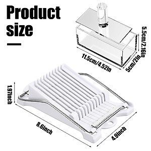 Musubi Maker Kit,2 Acrylic Musubi Mold and 1 Luncheon Meat Slicer Stainless Steel Wires Non Stick Musubi Maker Press Bpa Free Sushi Making Kit Onigiri Mold