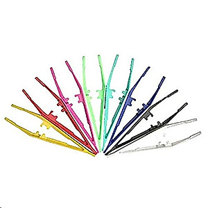 24 Pcs Tweezers First Aid Disposable Plastic Tweezers Forceps Tweezers
