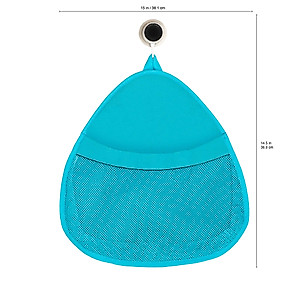 3 Sprouts Hanging Bath Toy Holder for Bathtub - Storage Caddy with Baby Organizer - Shower & Bath Tub Toy Storage Basket, Walrus