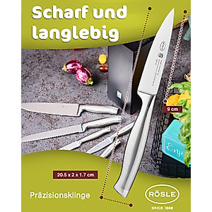 Rosle Basics Line Stainless Steel Pairing Knife, 3.5-inch Blade