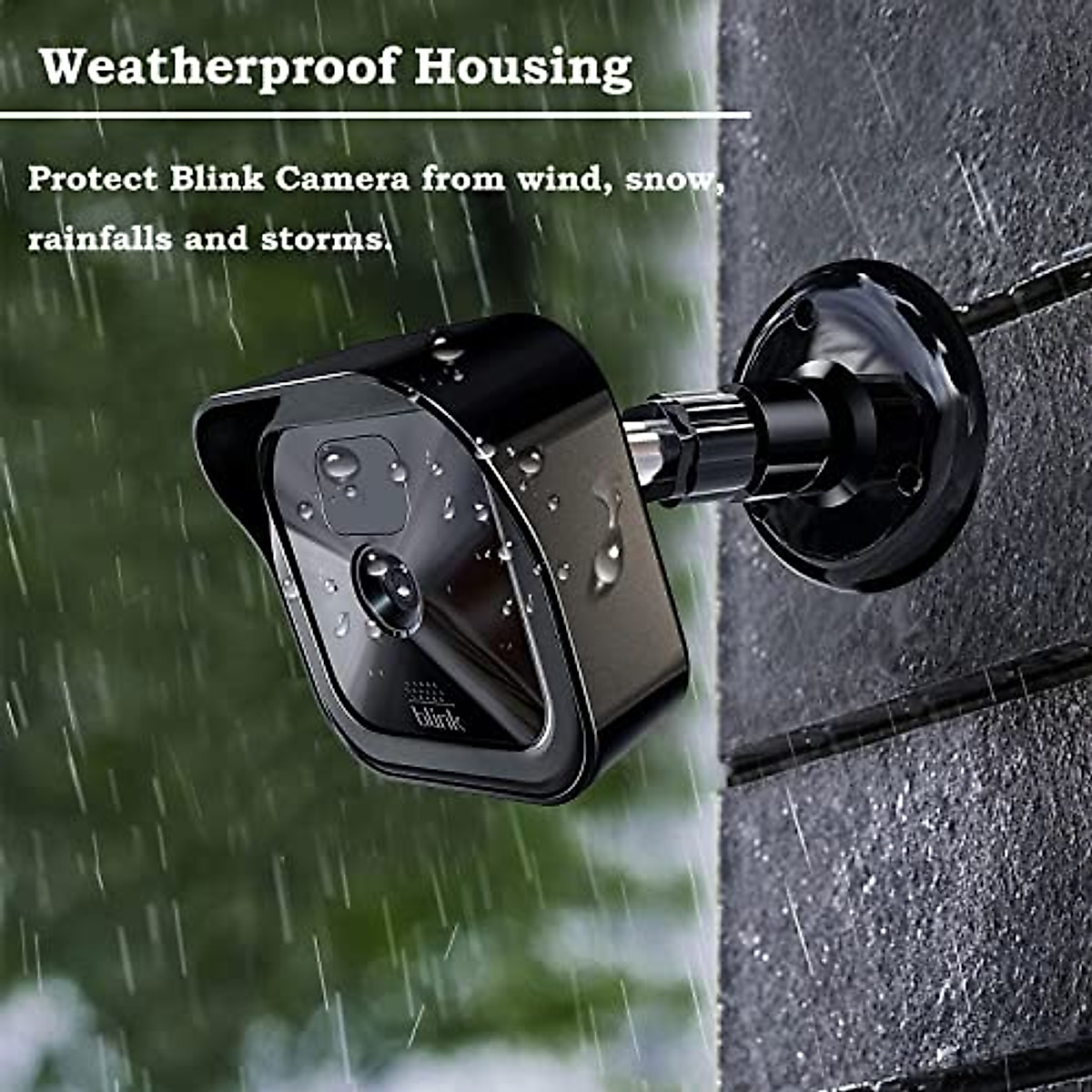 Blink Outdoor Camera Housing and Mounting Bracket, Weatherproof Protective Cover and 360 Degrees Adjustable Mount with Blink Sync Module 2 Outlet Mount for Blink Home Security System (3 Pack)