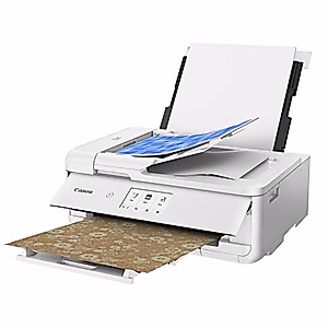 Canon TS9521C All-In-One Wireless Crafting Photo Printer, 12X12 Printing, White, Amazon Dash Replenishment Ready