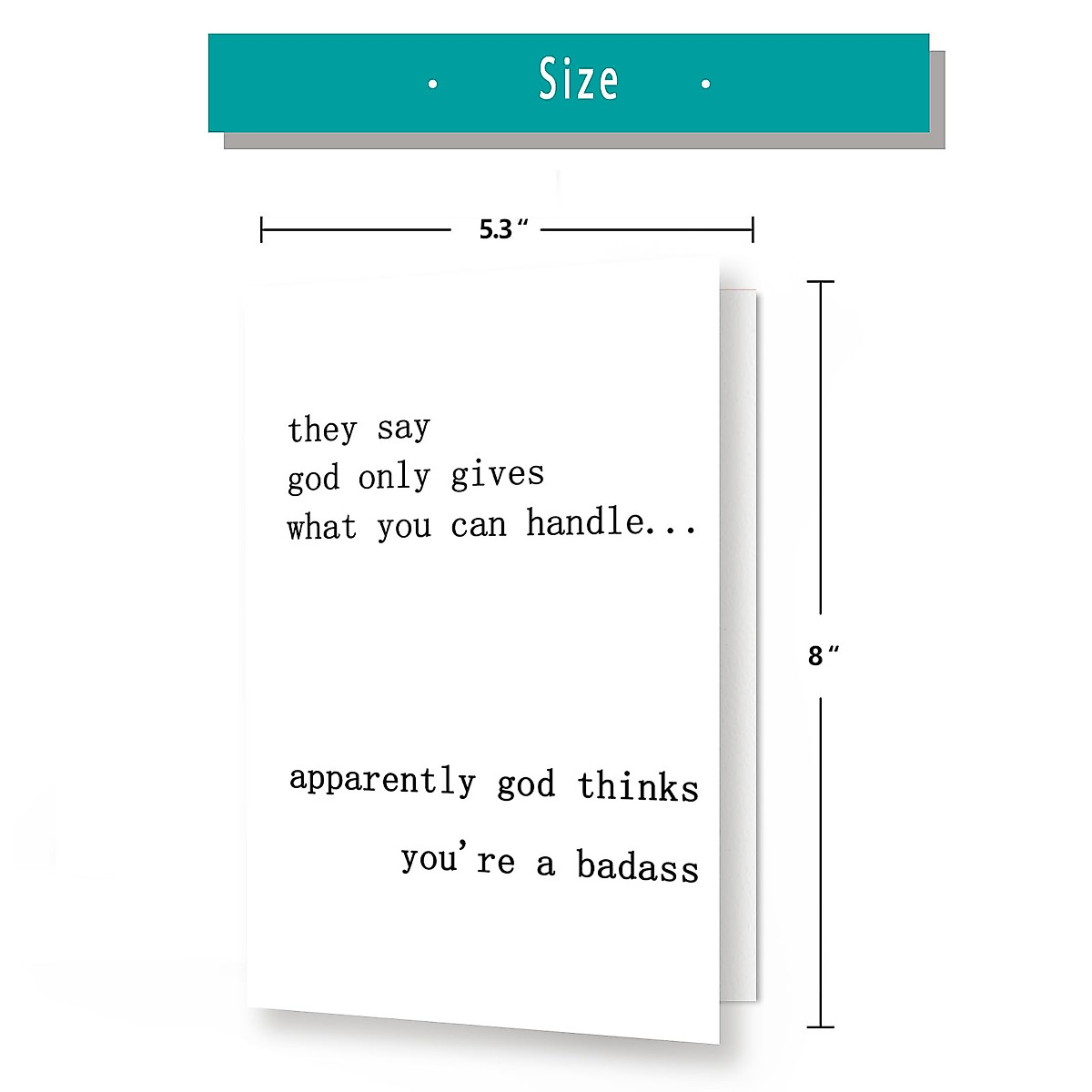 YiKaLus Funny Encouragement Card for Friends, Great Inspirational Card for Women Men, Unique Motivational Gifts for Boyfriend Girlfriend