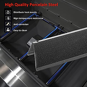 7636 Flavorizer Bars for Weber Spirit 300 II 300 & GS4 Spirit II 300 Series, Spirit E310 E320 E330 S310 S320 S330 Grill with Front Control Knob，15.3 Inch Porcelain Enameled Heat Tent Replacement Parts
