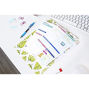 bloom daily planners Double Sided Daily Planning System Tear Off To Do Pad - Teal - 6" x 9"