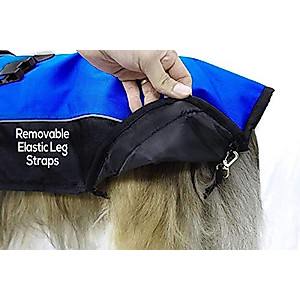 Derby Originals Ruff Pup 1200D Ripstop Waterproof Reflective Winter Dog Coat with Neck Cover and Harness Compatible Opening 220G - 17