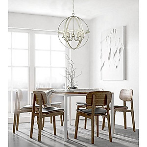 Westinghouse Lighting 6328300 Stella Mira Six-Light Indoor Chandelier, Brushed Nickel Finish, 6