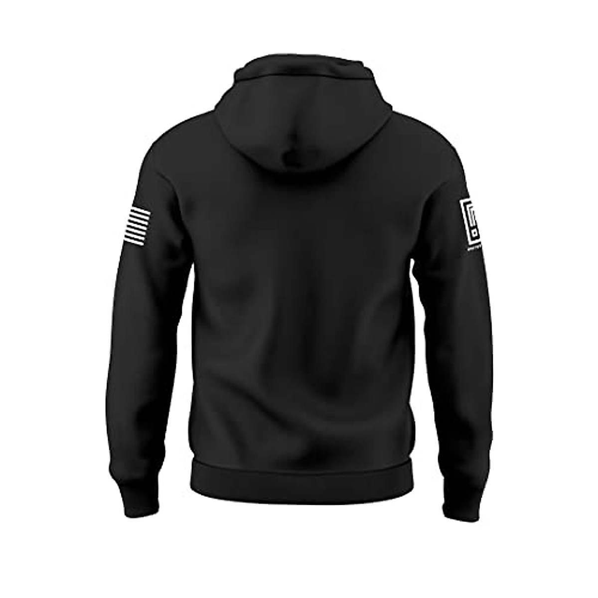 Fantastic Tees Thin Red Line Firefighter American Skull Men's Sweatshirt Hoodie (Black, M)