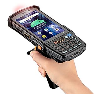 MUNBYN 2023 New Android Barcode Scanner with Pistol Grip, 2D SE4710 Zebra Scanner Android 9.0, 4G WiFi, Rugged IP67 Android Scanner Handheld for Inventory Warehouse