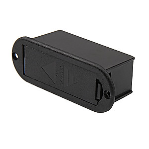 4Pcs Yootones Guitar Pickup Battery Box 9V Battery Cover Holder Case Compatible with Active Guitar Bass Pickup(Black)