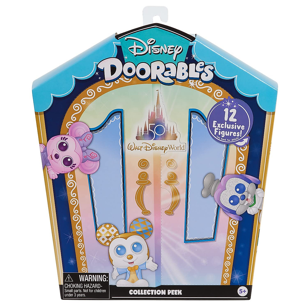 Disney Doorables Walt Disney World 50th Anniversary Collection Peek, Blind Bag Inspired Mini Collectible Figures, Kids Toys for Ages 5 Up, Amazon Exclusive by Just Play