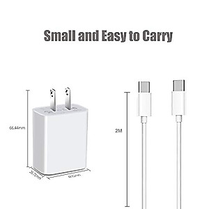 18W Fast Charger Fit for Google Pixel 6 6 Pro 5 4 4A 4XL 3 3A 3XL 2 2XL with 6.6Ft Charging Cable Power Adapter Supply Cord