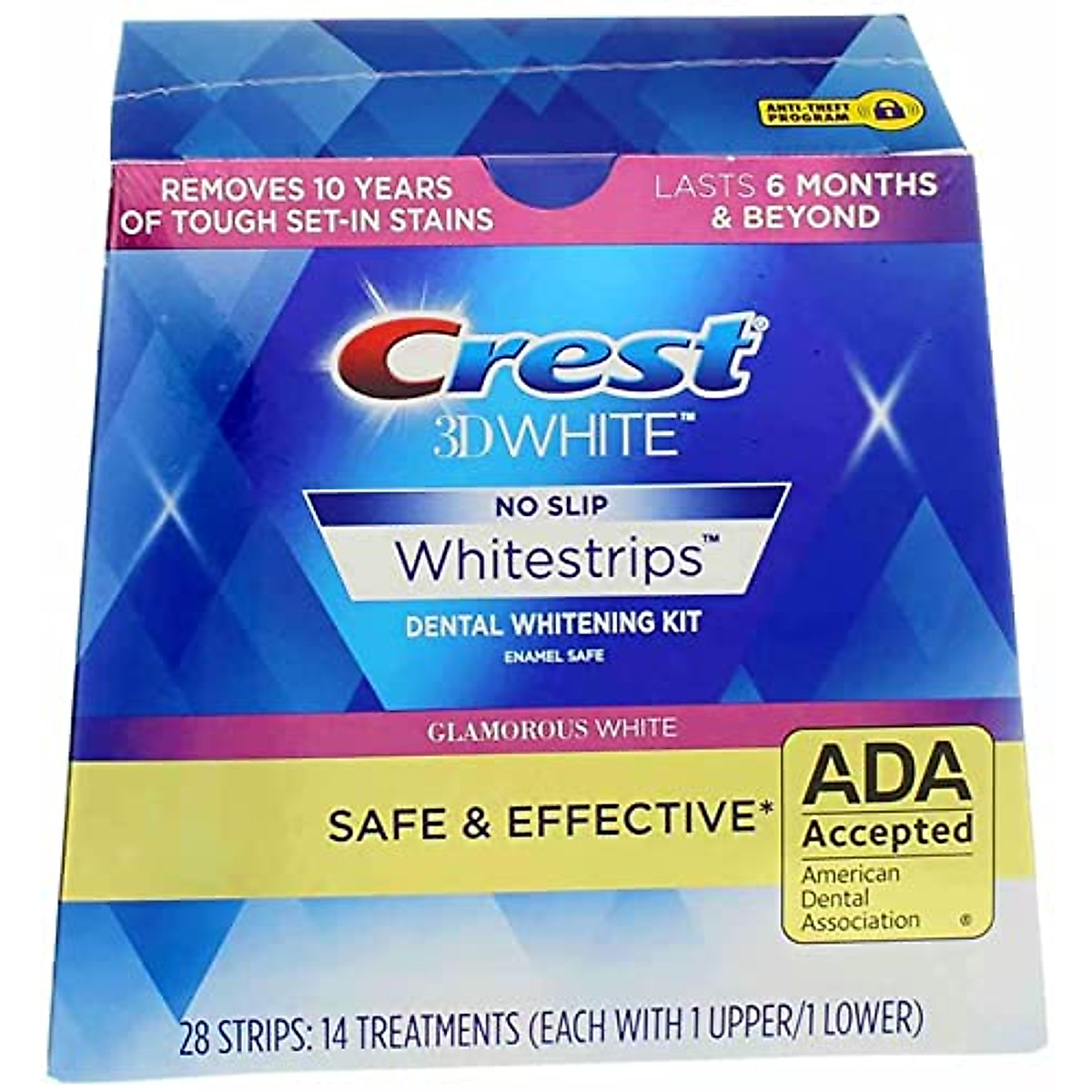 Crest 3D Whitestrips Glamorous White 28 Count (Pack of 2)