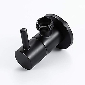 MINJING Handheld Bidet Sprayer for Toilet, Cloth Diaper Washer Sprayer, Cold Water Toilet Bidet Sprayer, Solid Brass Wall Mounted Toilet Faucet Black