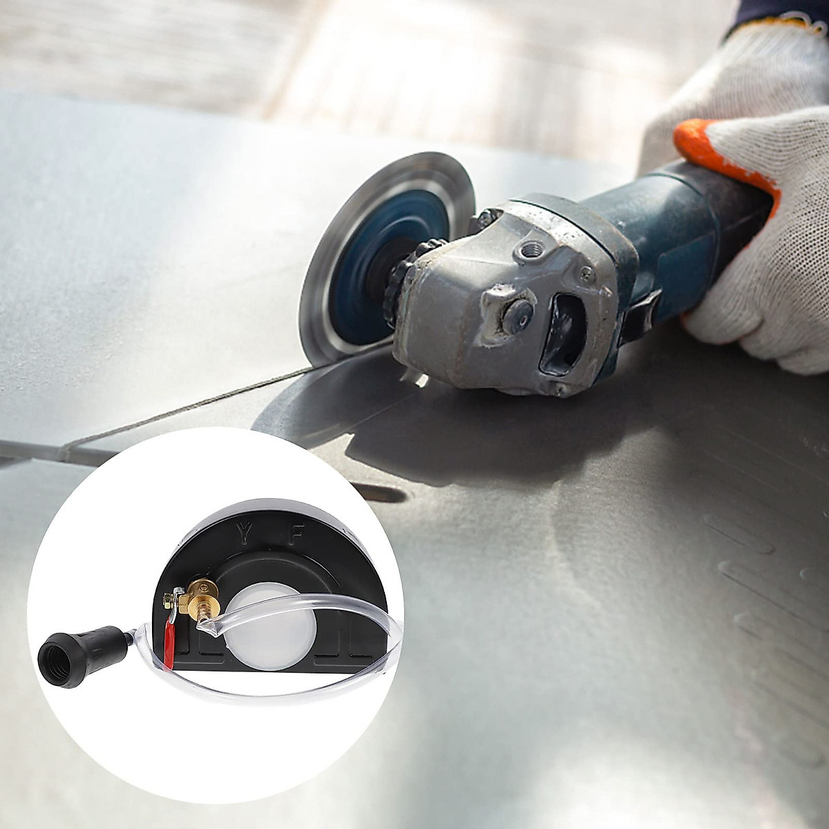 ULTECHNOVO Grinder Guard Water Slotting Dust Cover - Water Slotting Dust Cover Water Pump Angle Grinder Guard