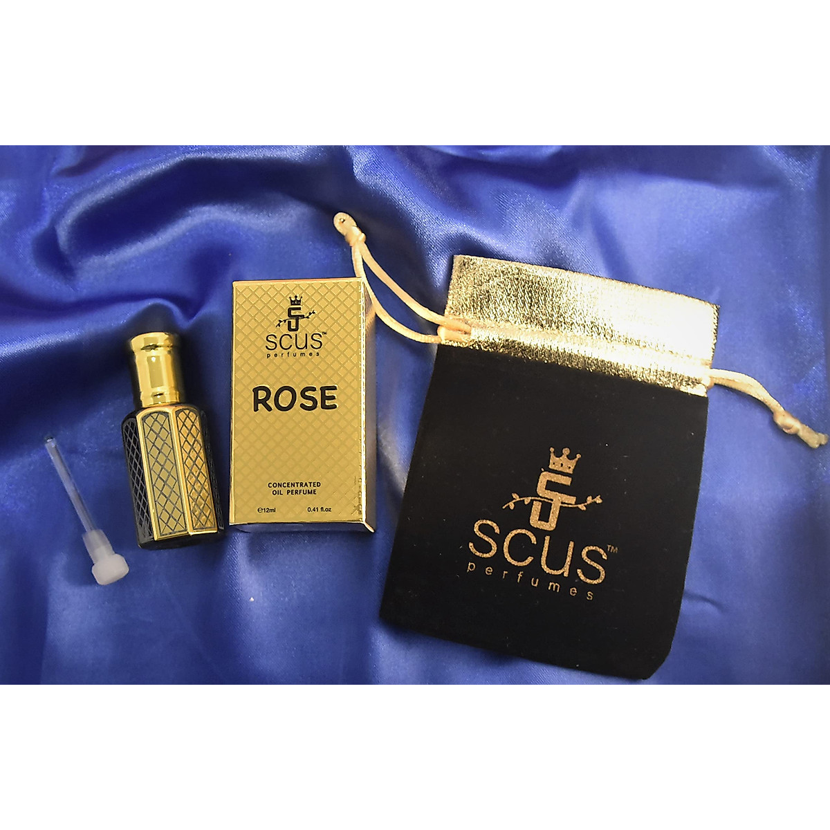 SCUS Perfumes Rose 12 ML Concentrated Fragrance (0.41 fl. oz)