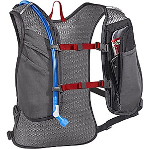 CamelBak Chase 8 Limited Edition Bike Vest with 2L Fusion Hydration Bladder - Heather Grey/Racing Red