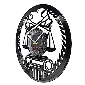 Vinyl Record Silent Watch Lawyer Office Decor 12 inches (30 cm)