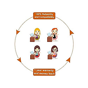 8 Pack Compatible Laser Printer Cartridge (High Yield) Replacement for HP 83A CF283A Imaging Cartridge Fit for HP Laserjet Pro MFP M201dw M201n M225dw Printer