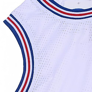 TUEIKGU Mens #1 Bugs #10 Lola Couples Halloween Costume Sets Basketball Jersey for Women (White1, Medium)