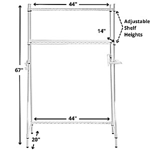 DormCo Suprima® Over The Bed Shelf Supreme - Adjustable Shelving - White