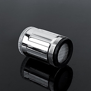 LED Water Faucet, 3 Colors Changing Temperature Sensor Water Stream Faucet Tap for Kitchen Bathroom