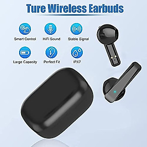 Wireless Earbuds,Bluetooth 5.3 Ear Buds Stereo Bass,Bluetooth Headphones in Ear Noise Cancelling Mic,IP7 Waterproof Earphones Sports Ear pods,Air Buds Pro 32H Playtime for iPhone/Android/Samsung