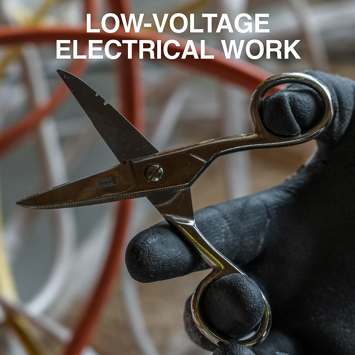 Klein Tools ERROR:#NAME? 2100-7 Electrician's Scissors, Nickel Plated