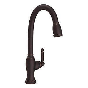 Newport Brass 2510-5103 Nadya Single Handle Kitchen Faucet with Pull-down Spray, Venetian Bronze