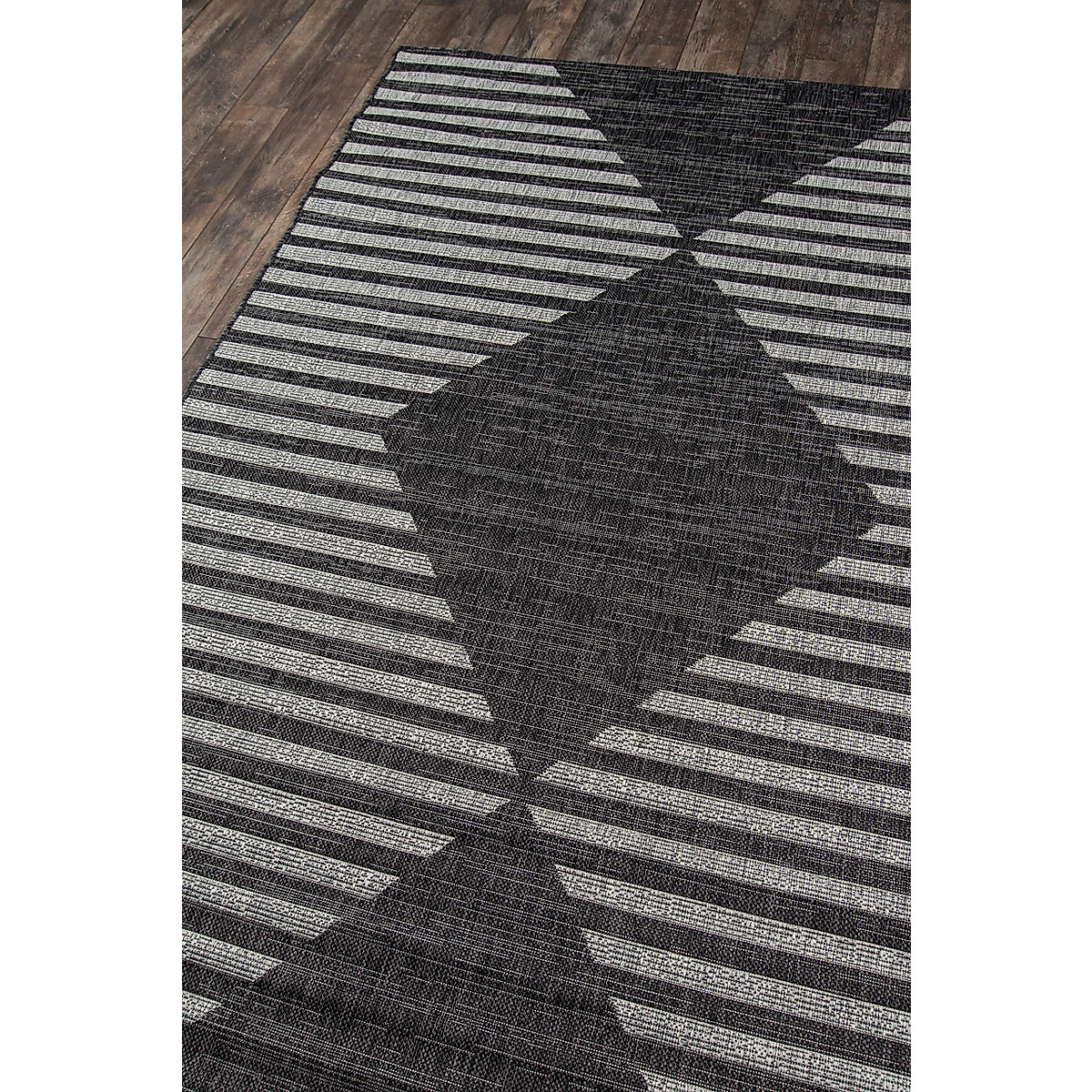 Novogratz by Momeni Villa Cavallo Indoor Outdoor Rug, 2' X 3', Charcoal