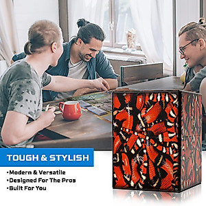 Pirate Lab Artist Series Defender Card Deck Box [200+ Cards] Impact Resistant Card Deck Box - MTG Card Game Case Storage | Snake