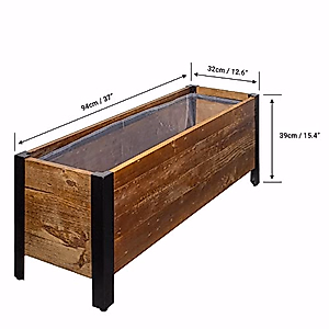 Grapevine 11973LU MO Urban Garden Planters, Brown,Rectangle