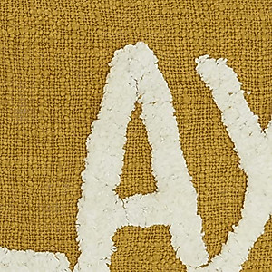 Mina Victory Life Styles Throw Pillow, 12"X21", Mustard