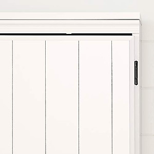 South Shore Farnel 2-Door Storage Cabinet-Pure White, Tall with 4