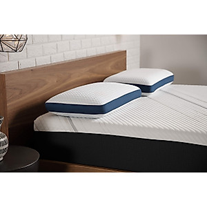 Serta iComfort Carbon Fiber Memory Foam Pillow, Queen, Gray