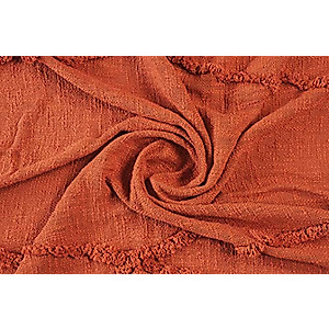 LR Home Bohemian Basics Decorative Diamond Tufted Cotton Throw Blanket