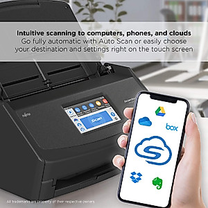 Fujitsu ScanSnap iX1500 Color Duplex Document Scanner with Touch Screen for Mac and PC (White Model, 2020 Release) (Renewed)