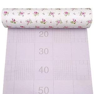 SimpleLife4U Pink Rose Furniture Protect Paper Removable Shelf Liner for Kitchen Cabinet Dresser Drawer Covering