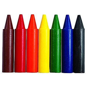 Colorations Chubby Crayons for Kids Set of 200 Rainbow Crayons Classroom Supplies (2-11/16"L x 9/16"Dia Each), Toddler Crayons, Bulk, Washable, Non-Toxic, Jumbo