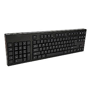GOWENIC 109 Keys Left Handed Keyboard, Multimedia USB Ergonomic Keyboard, Plug and Play Office Keyboard, Reduce Back and Shoulder Strain to Improve Posture