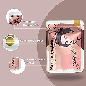 Generic 100 Pack Mylar Bags 3.5, Money Designed Bags, Resealable Storage Baggies, 3.5 Gram Snack Candy Bags, 3.5 x 4.75 inches, Red