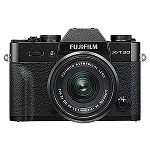 Fujifilm X-T30 Mirrorless Digital Camera w/XC15-45mm Kit - Black