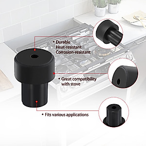 12 Pcs W10919249 Grate Rubber Feet Replacement for Samsung Stove NX58M6630SS/AA Whirlpool Range Burner Grate Feet Kitchenaid Grate Pads Bumpers Amana Maytag Stove Top Parts Range Grate Rubber Foot