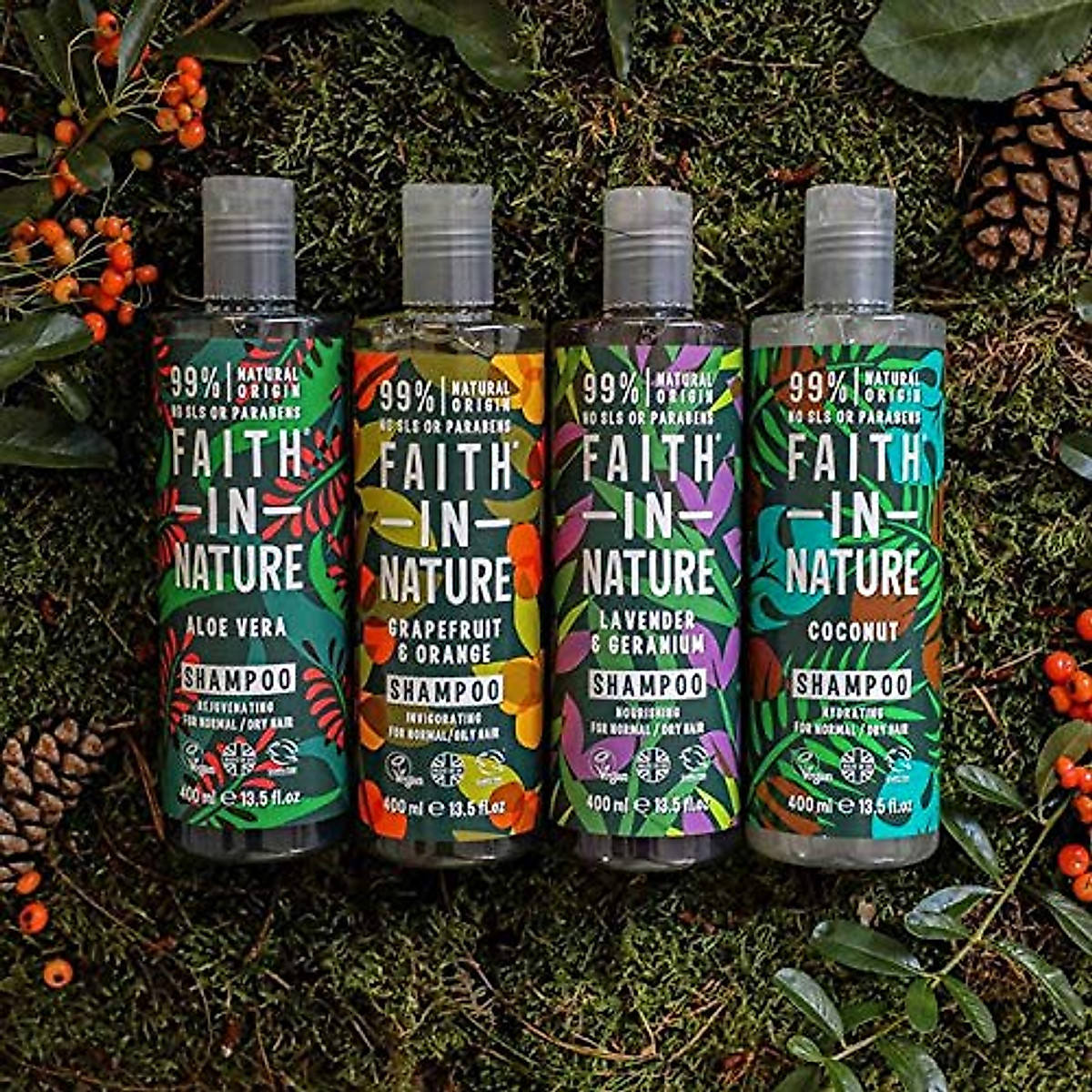 Faith In Nature Coconut Shampoo 400ml and Conditioner 400ml Hair Duo